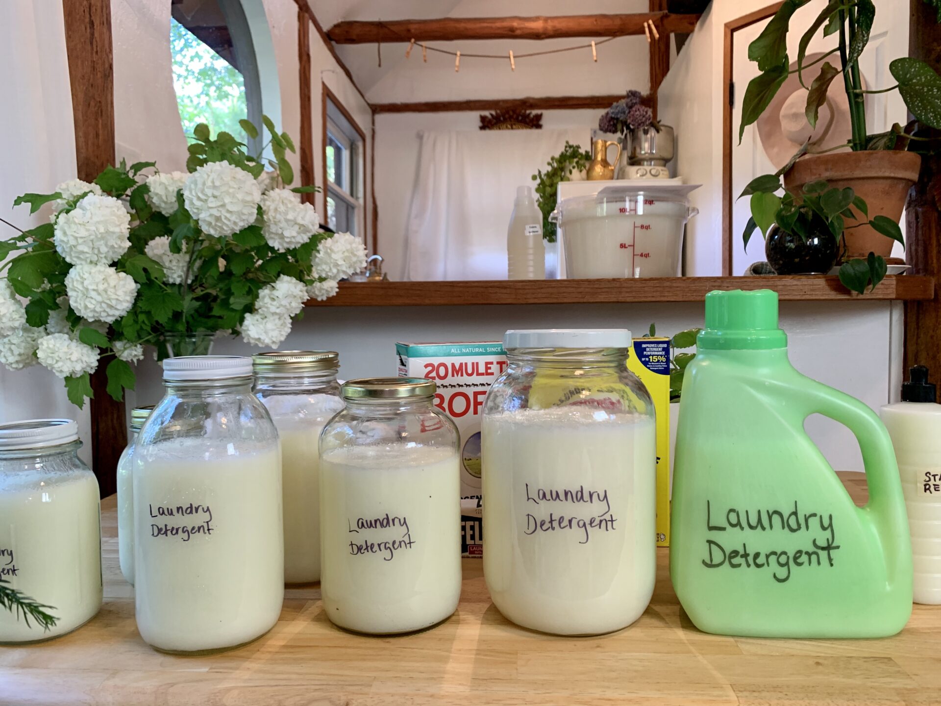 Homemade Liquid Laundry Detergent • Chocolate Box Cottage